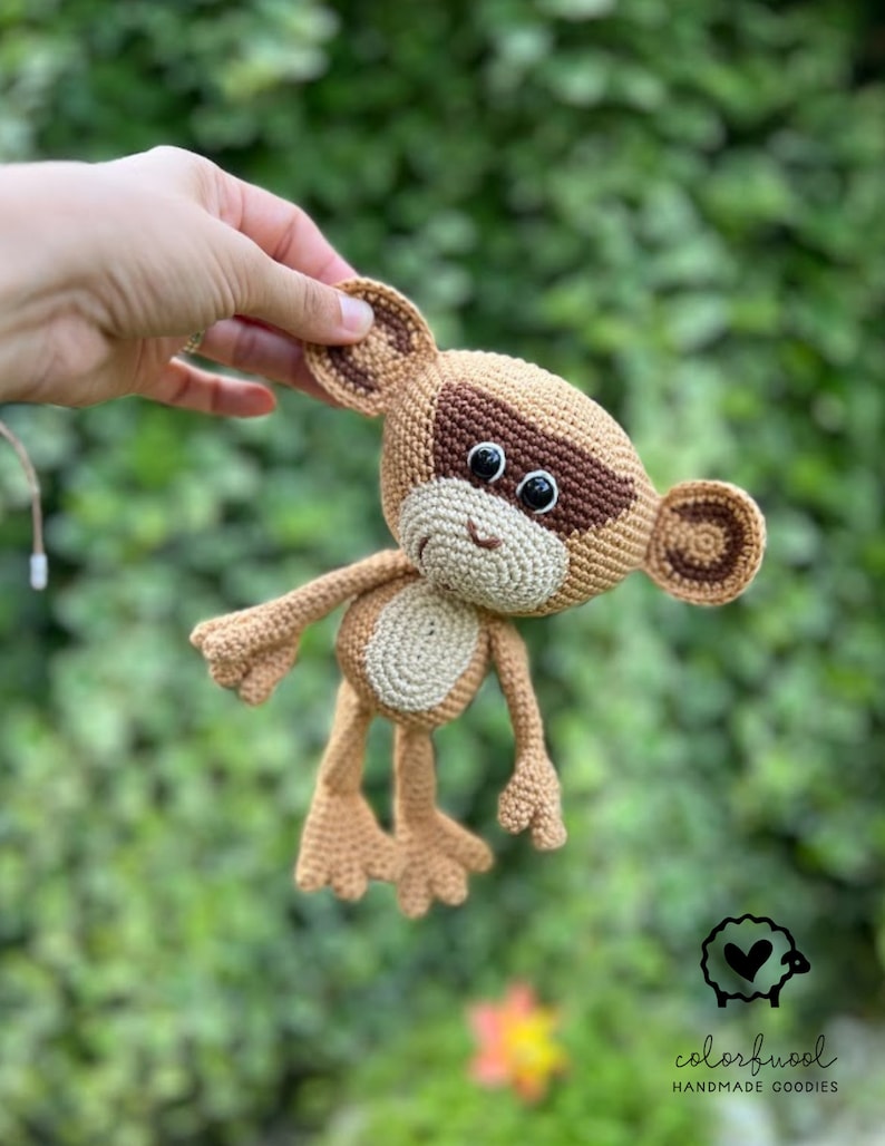 Bobo the Monkey, Crochet Pattern PDF Mimo and Bobo Amigurumi - Etsy