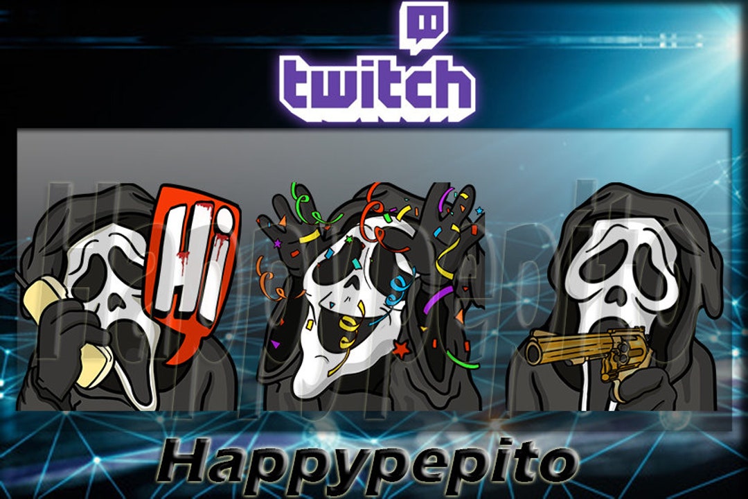 Scream Hipe,twitch Emote,killer,horror Emote,emotes for Streaming ...