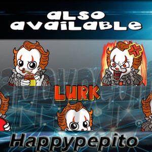 Cute Pennywise,twitch Emote,clown,horror Emote,cute It,emotes for ...