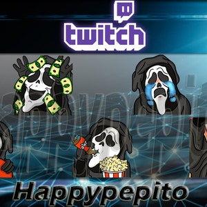 Scream Emote,twitch Emote,killer,horror Emote,emotes for Streaming ...