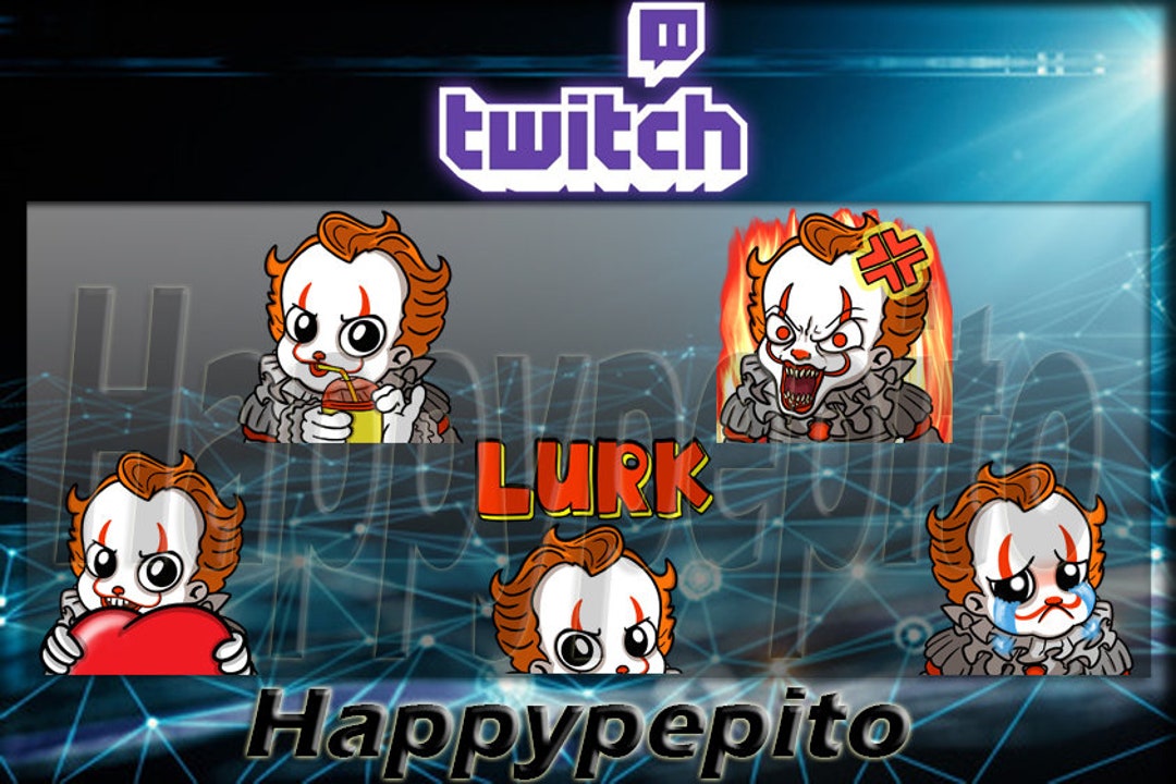 Cute Pennywise,twitch Emote,clown,horror Emote,cute It,emotes for ...