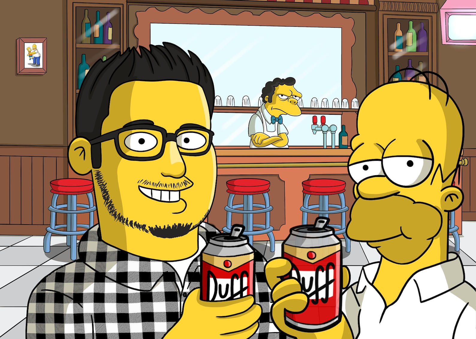 Yellow Portrait Shoulders Up. Simpsonize Me Custom Simpsons - Etsy