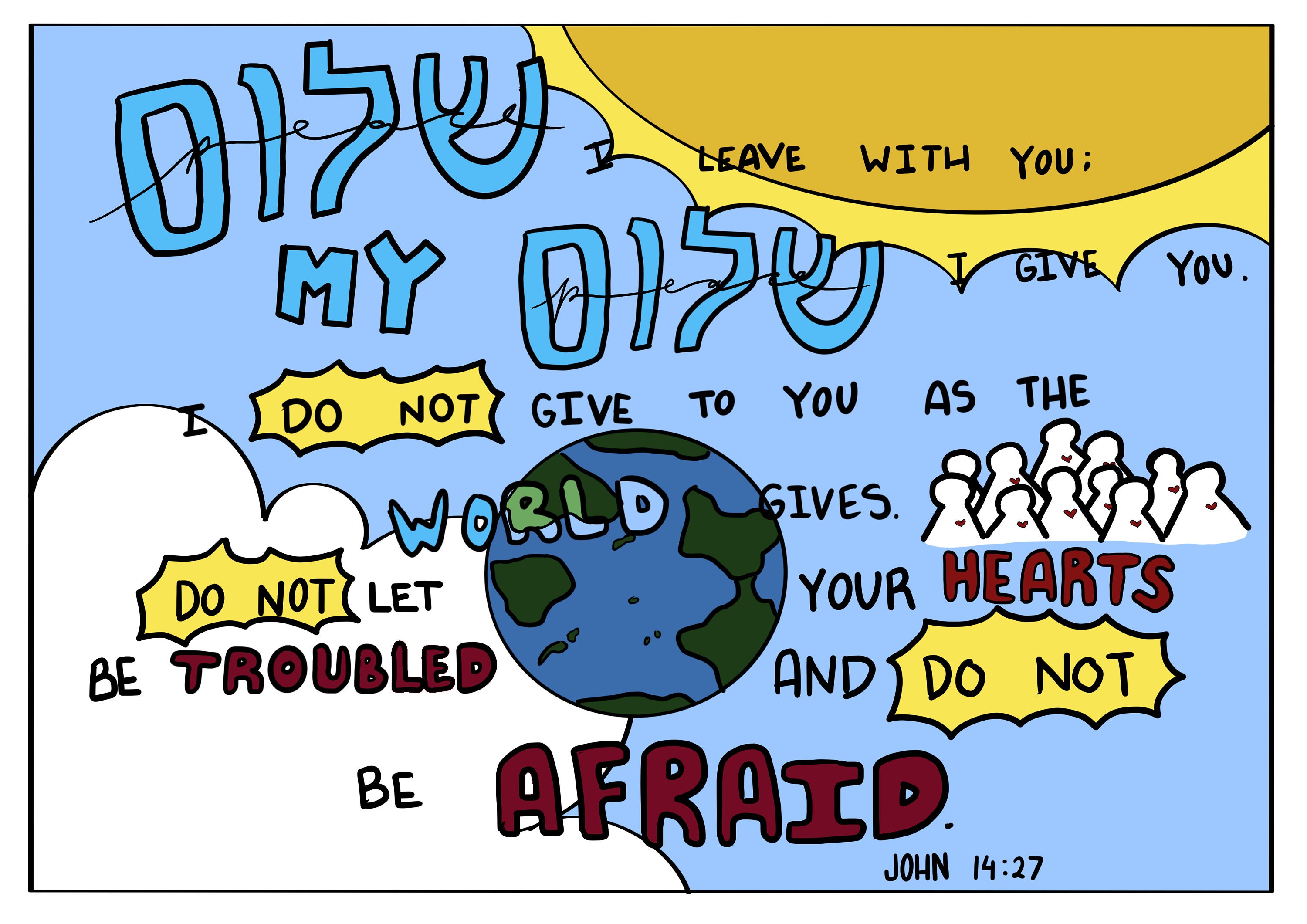 John 14:27 Memory Verse Cards! - Etsy
