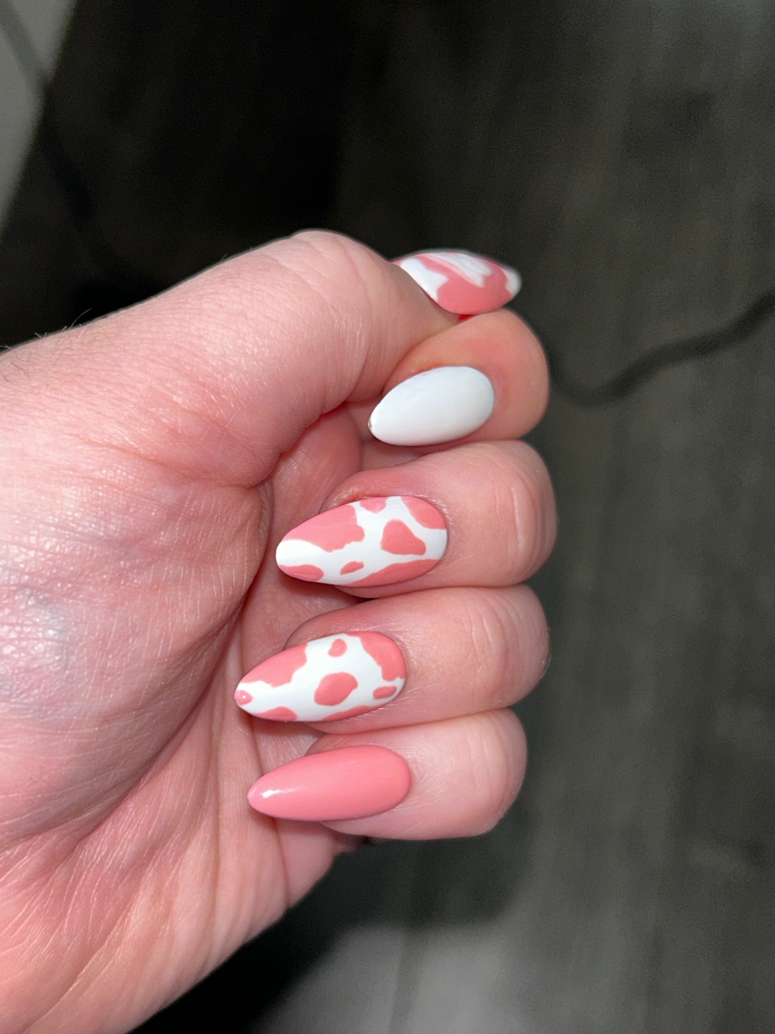 Pink Cow Girl Nails! - Etsy