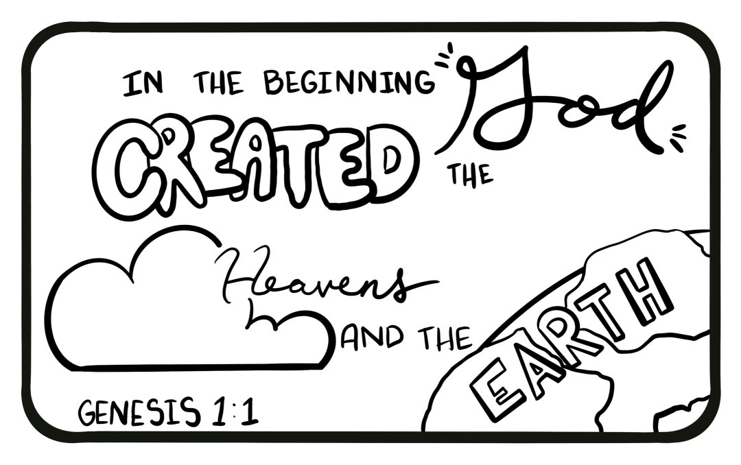 Genesis 1:1 Memory Verse Cards! - Etsy