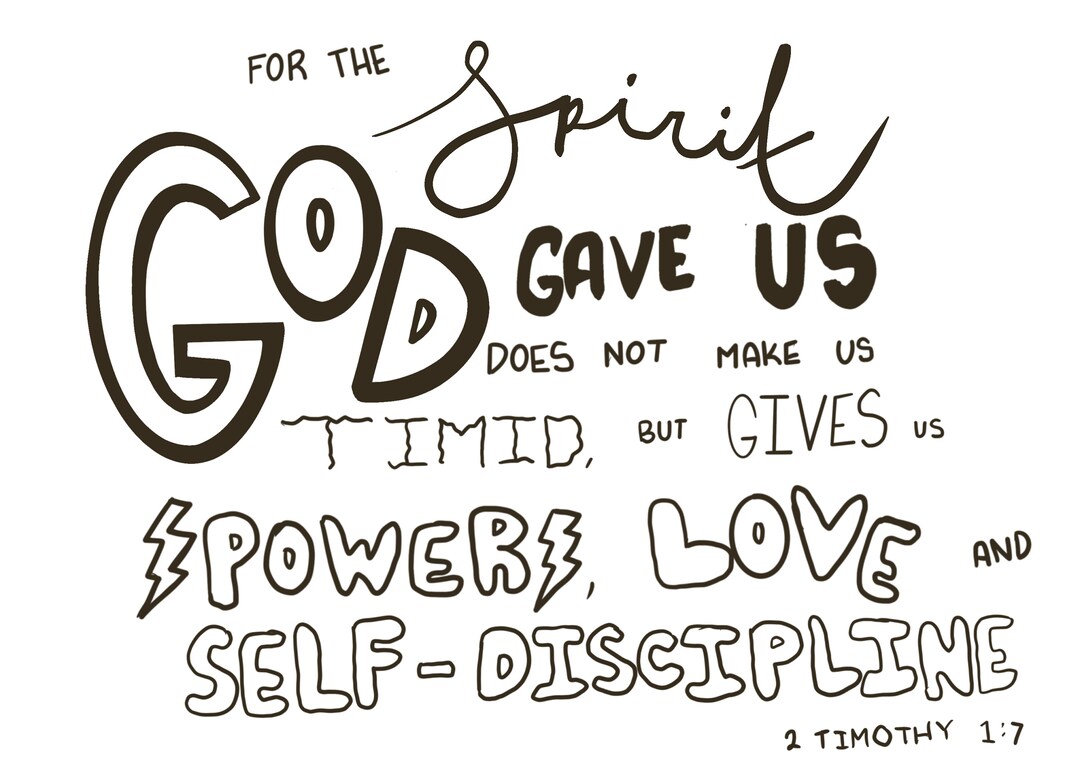 2timothy 1:7 Memory Verse Cards! - Etsy