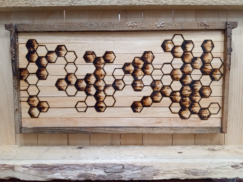 Authentic Beehive Frame Art - Etsy