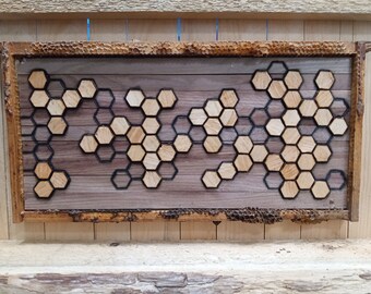 Authentic Beehive Frame Art - Etsy