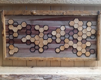 Authentic Beehive Frame Art - Etsy