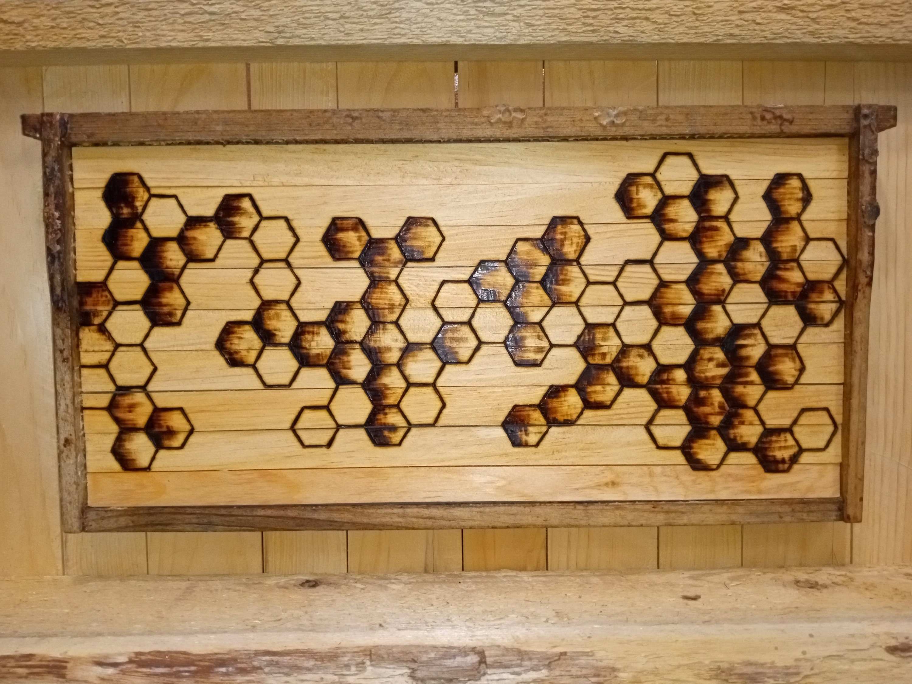 Authentic Beehive Frame Art - Etsy