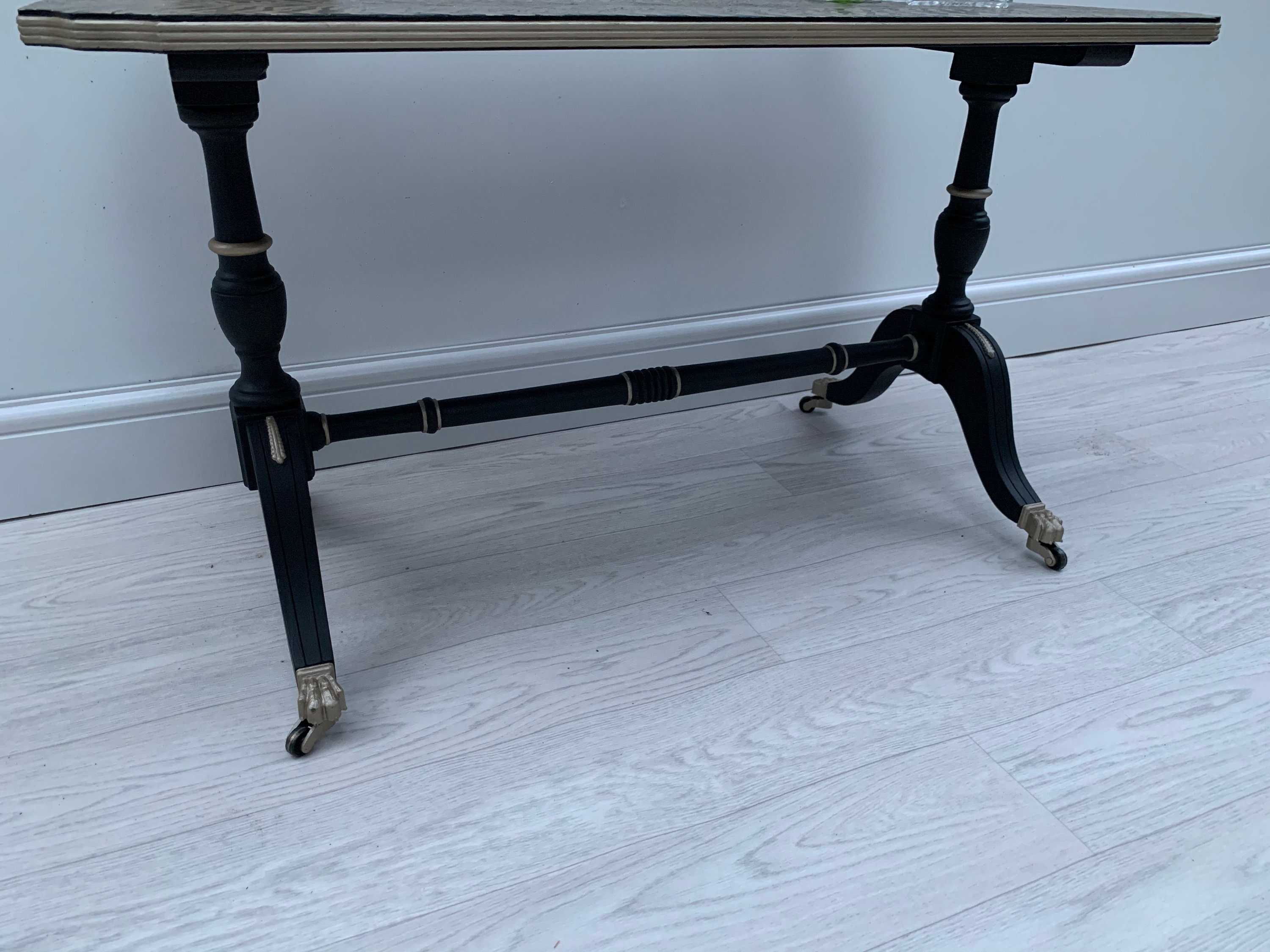 Zebra Print Hand Painted Coffee Table Aka 'ziggy' - Etsy