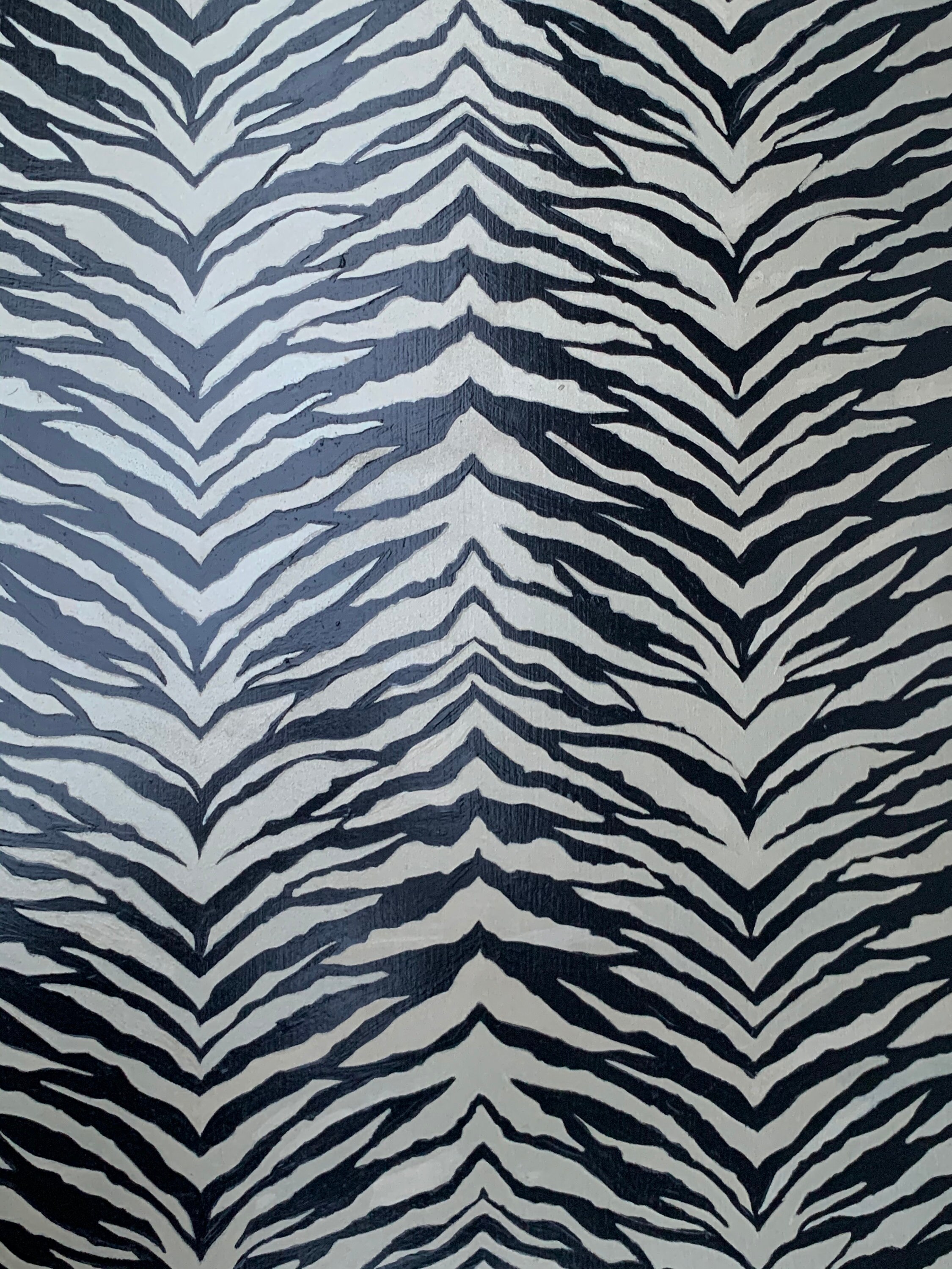 Zebra Print Hand Painted Coffee Table Aka 'ziggy' - Etsy