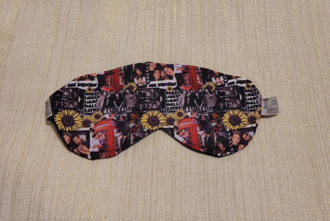 One Directions Inspired Sleep Mask, 1D, Boy Band, Fabric Sleep Mask ...