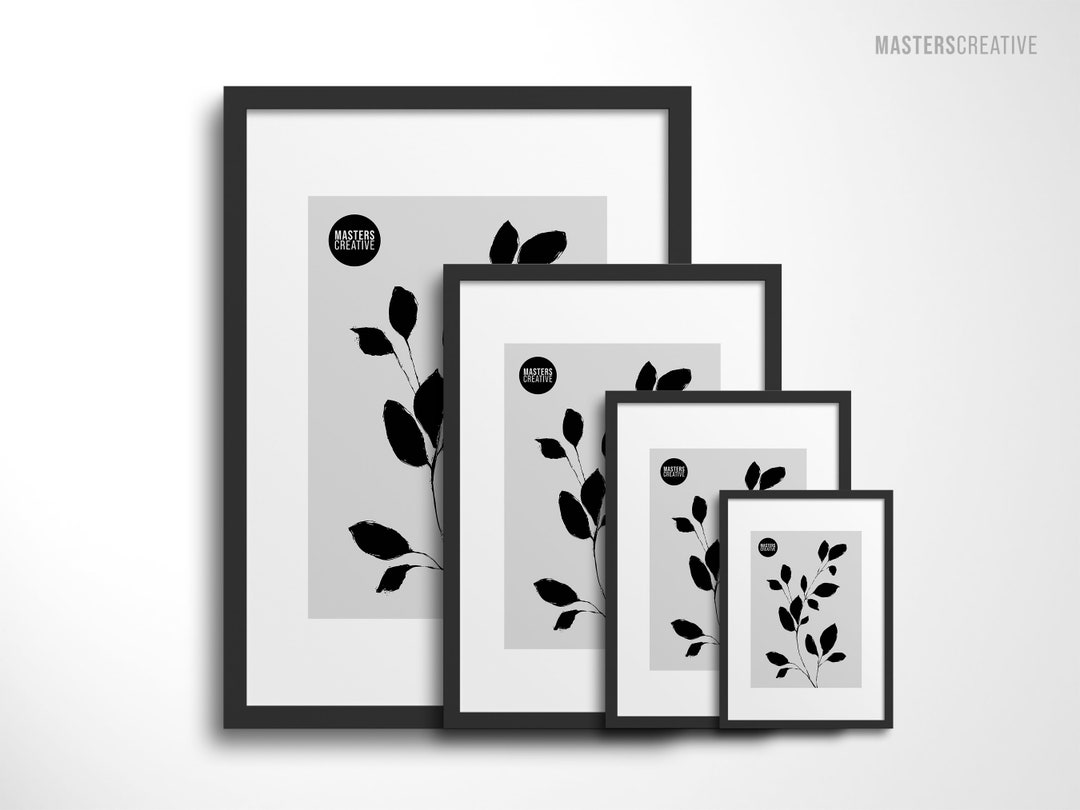 Modern Black Frame A3 A4 A5 A6 Thin Photo Frame, Wooden Poster Frames ...