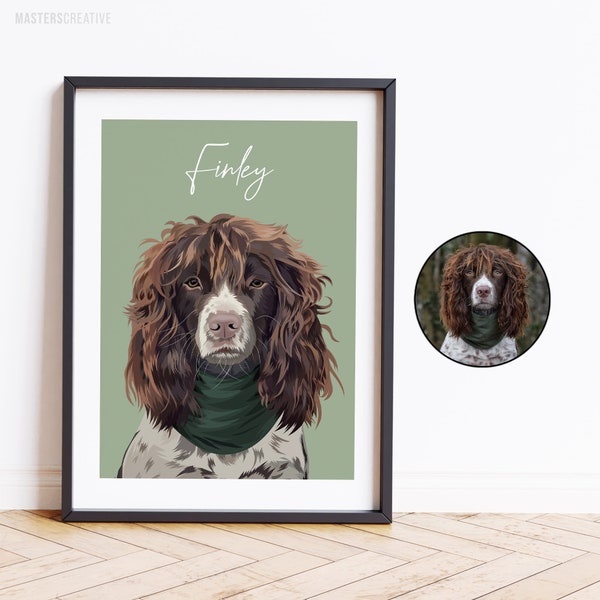 Custom Dog Portraits - Etsy