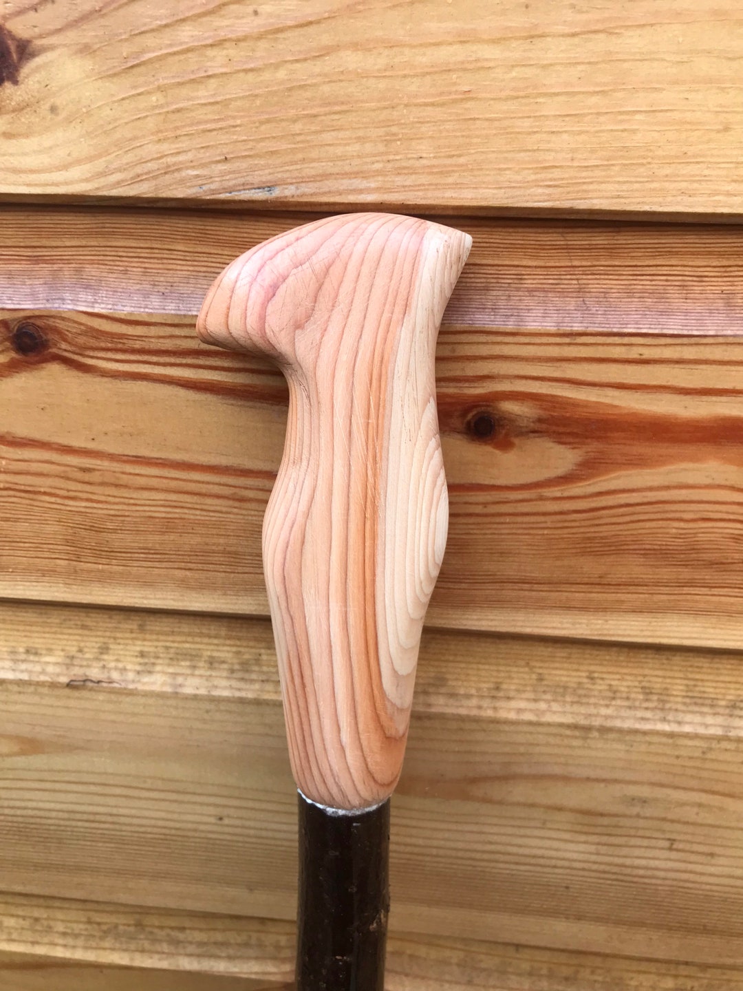 Yew Handled Hiking Stick - Etsy