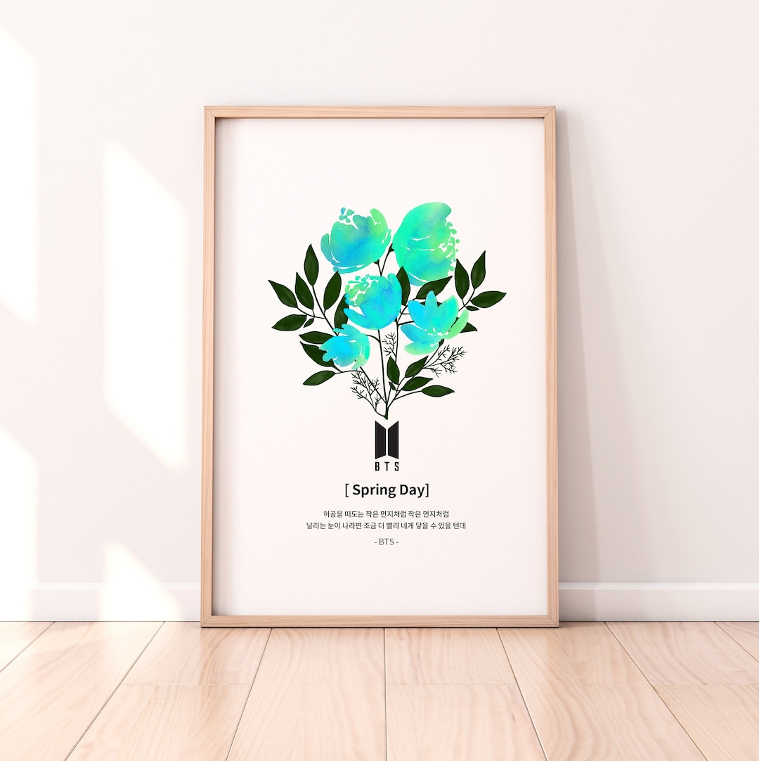 BTS Poster BTS Poster Spring Day BTS Printable Art Print Download ...