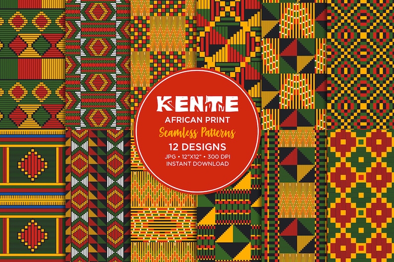 Kente Seamless Digital Papers African Prints Seamless - Etsy