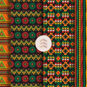 Black History Seamless Digital Paper, African-american Seamless Pattern ...
