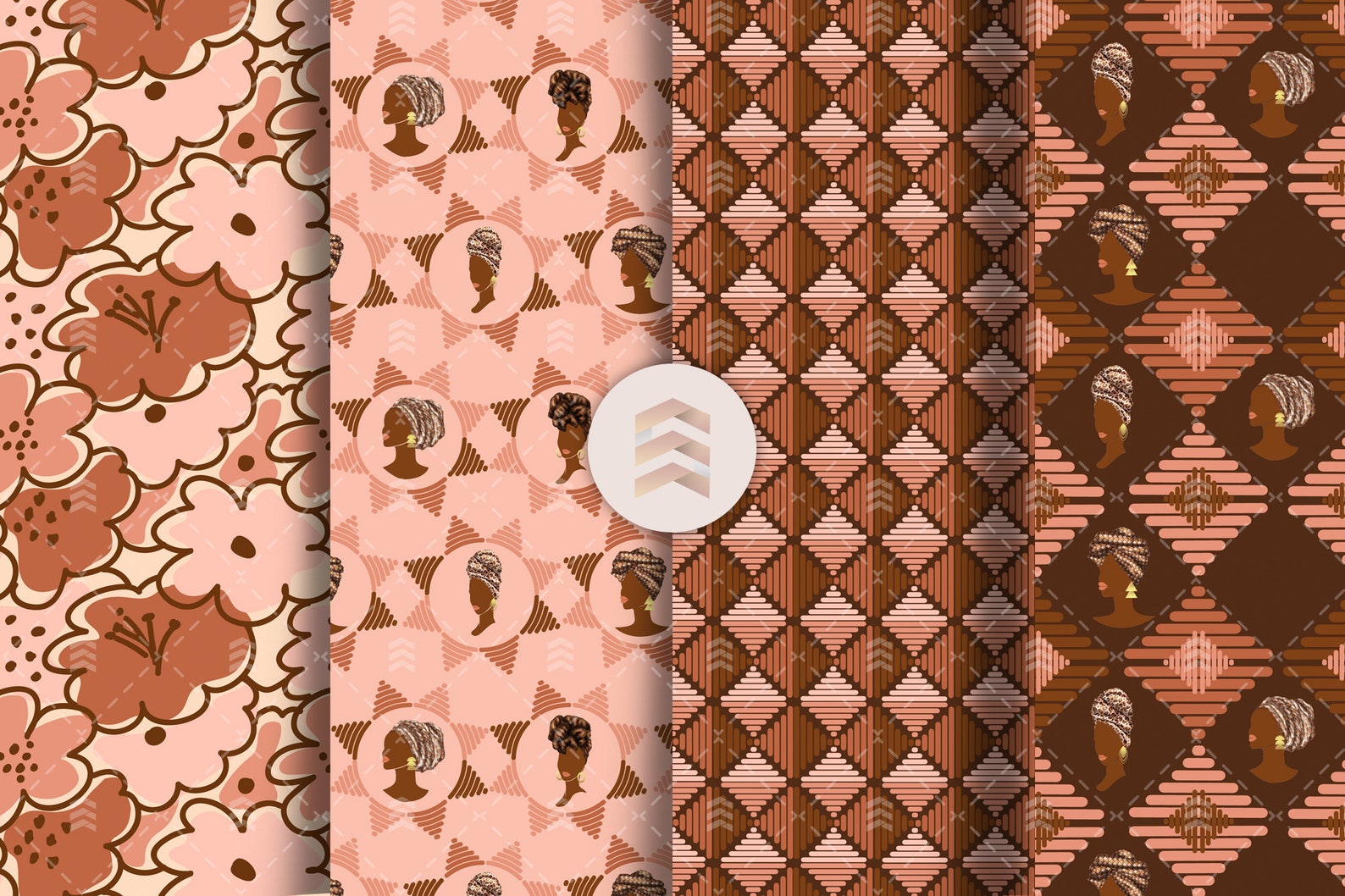 Melanin Queen Digital Paper African Princess Seamless - Etsy