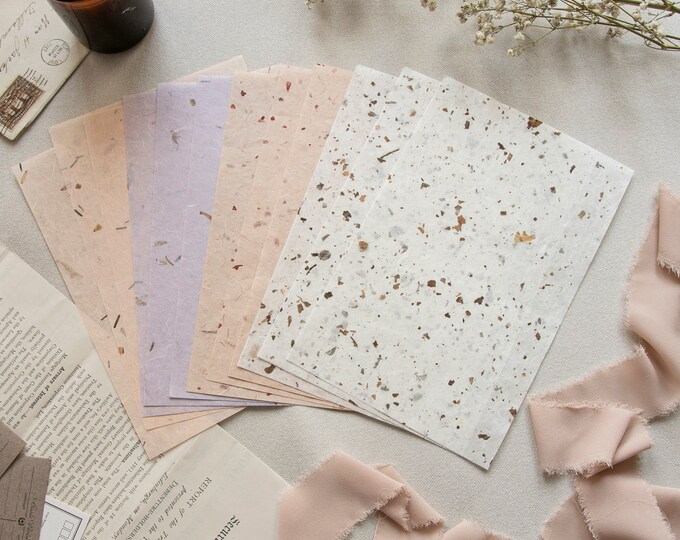 12pc Handmade Floral Paper - Etsy