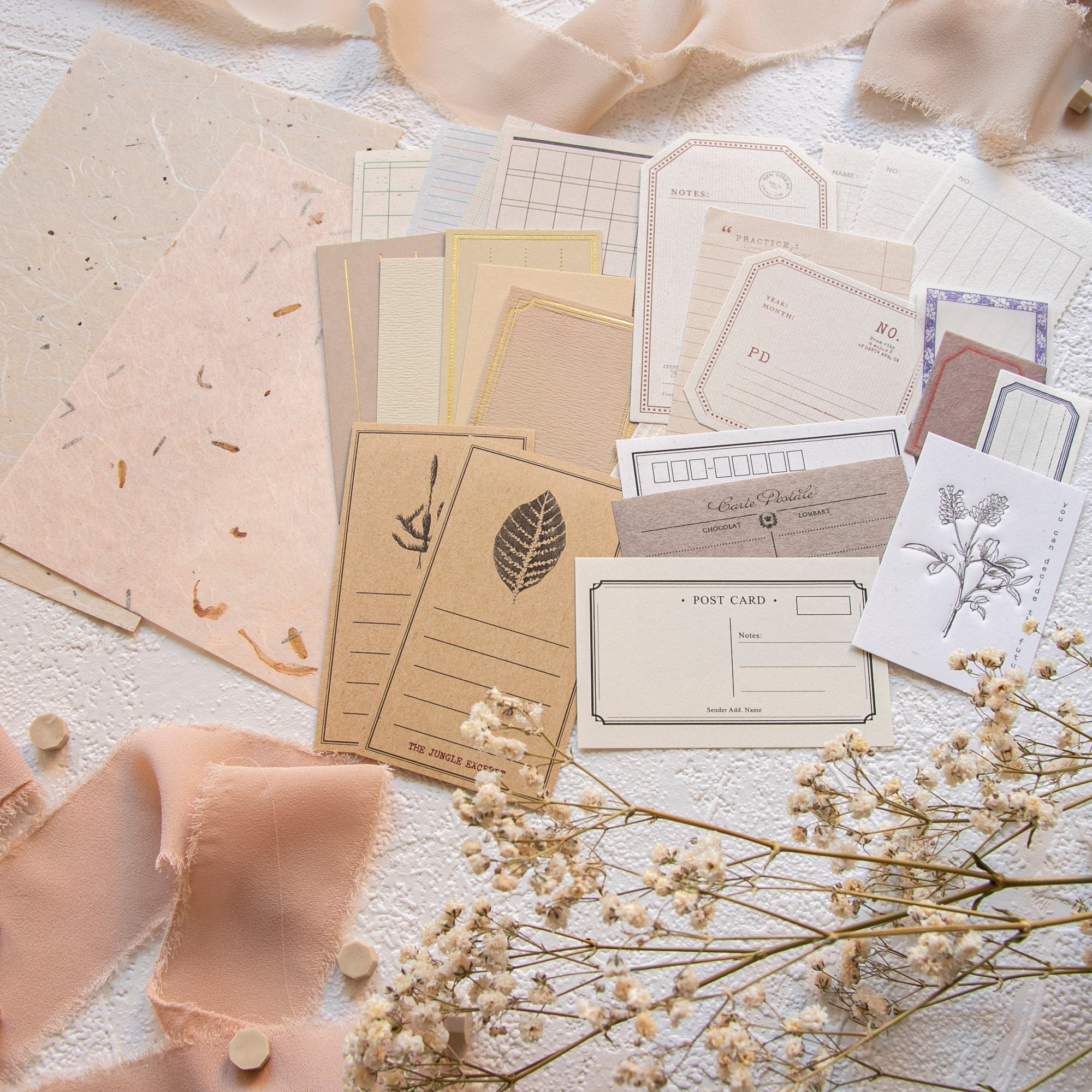 60pc Scrapbooking Ephemera Paper Pack - Etsy