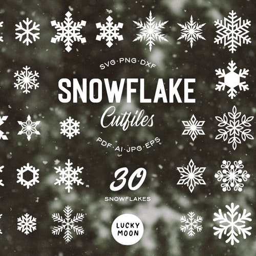 Snowflake Svg Bundle Snow Flake Png Cut File Christmas - Etsy