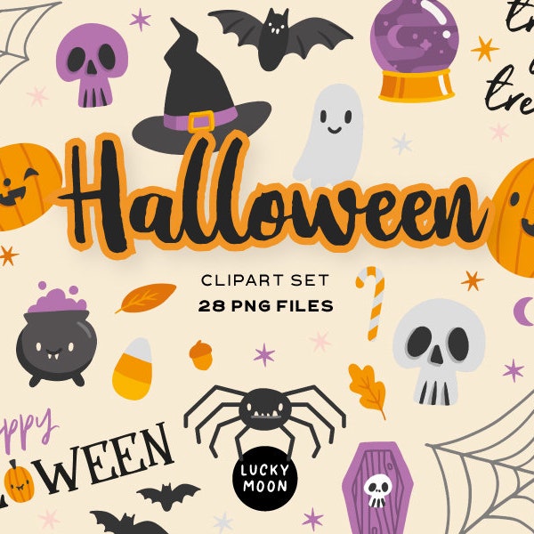 Halloween Clipart - Etsy