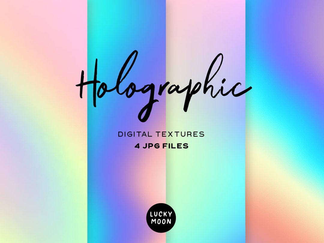 Holographic Digital Paper Rainbow Gradient Holo Foil Mermaid Unicorn ...