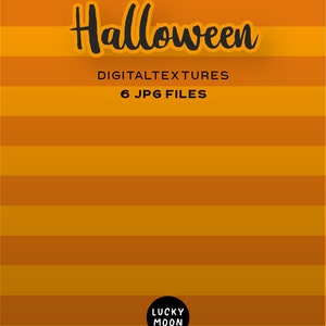 Halloween Digital Paper Patterns Clipart Cute Halloween Scrapbook ...