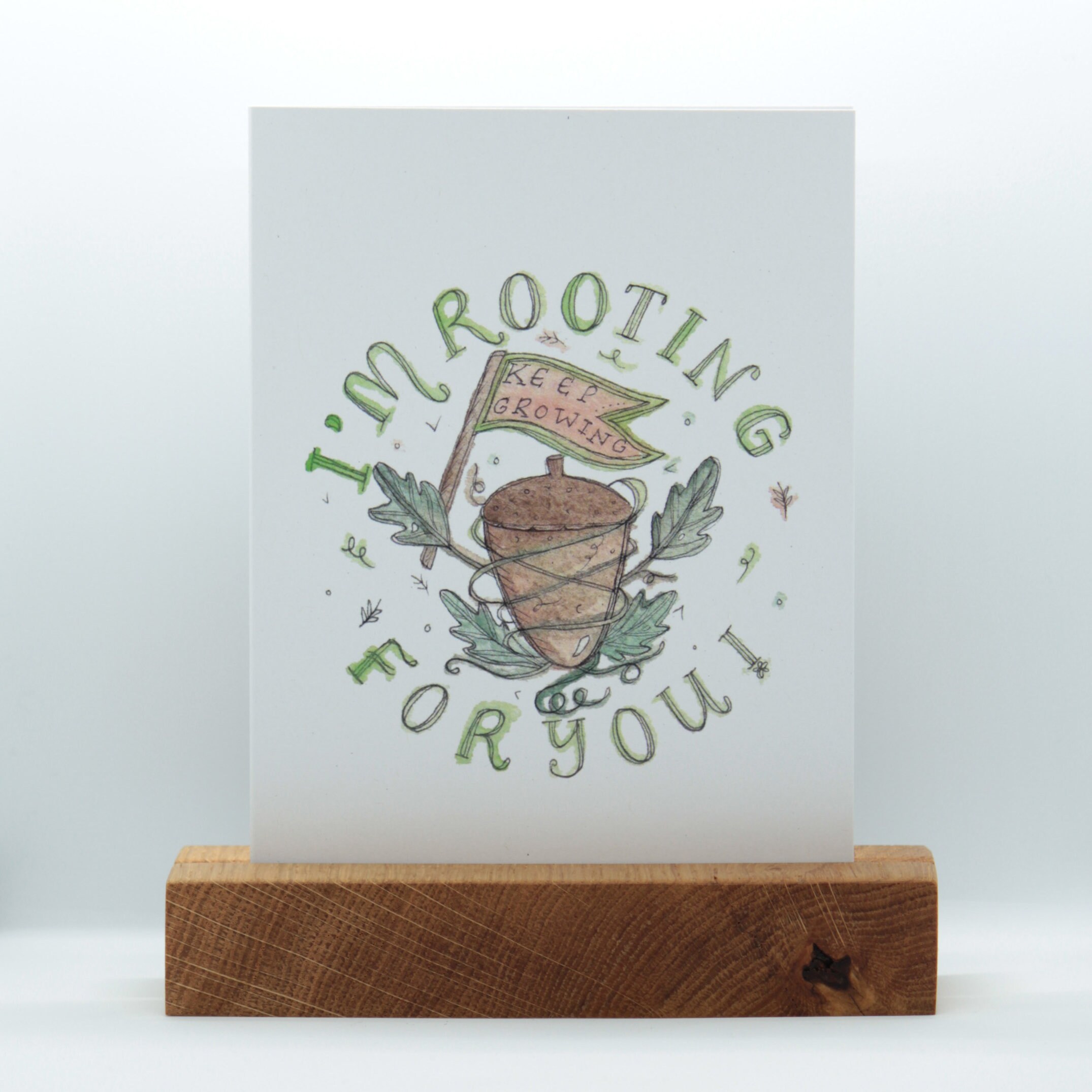 I'm Rooting for You A6 Greetings Printed Card good - Etsy UK