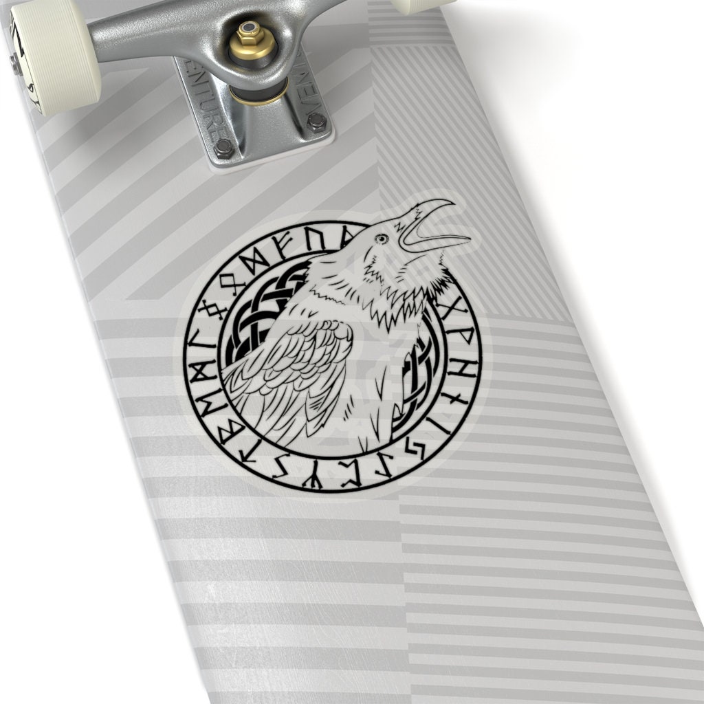 Viking Sticker 6x6 Raven / Odin Sticker / - Etsy