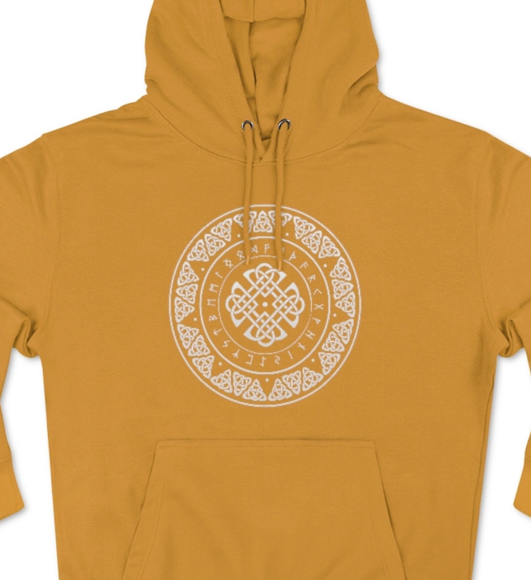 Viking Hoodie / Viking Runes Pullover Hoodie / Women / Goddess - Etsy