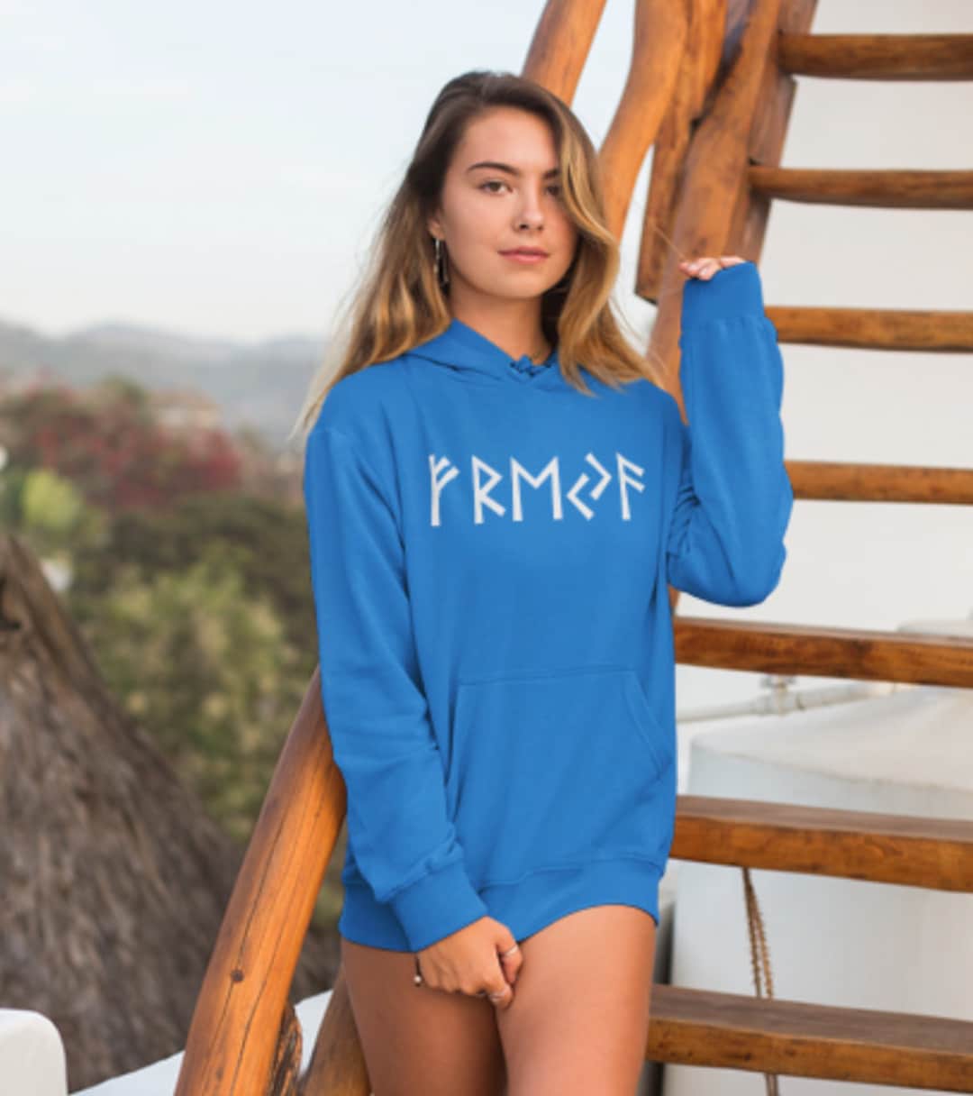 Viking Hoodie Freya / Women / Goddess Freyja / Freya Runes / Norse ...