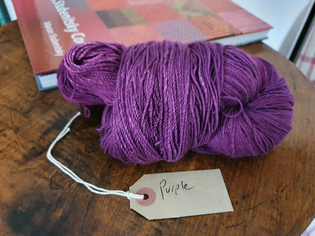 Chromatic Purple Dyed Organic Cotton Yarn 3 Weights - Etsy
