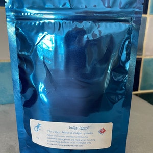 Indigo Lizard - Finest Natural Indigo Powder - 50g - Etsy
