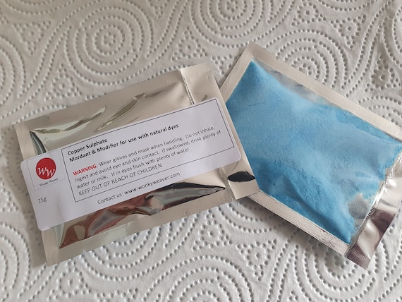 Copper Sulphate Mordant & Dye Modifier for Use With Natural | Etsy UK