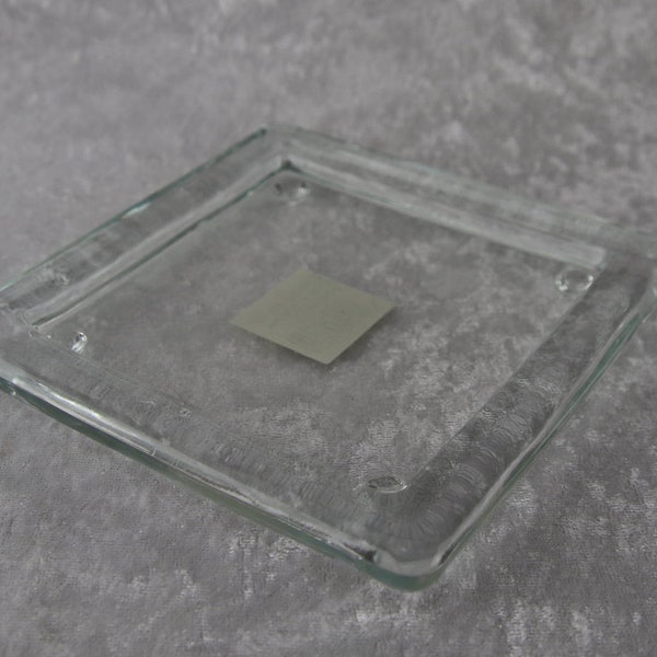 Square Glass Plate - Etsy