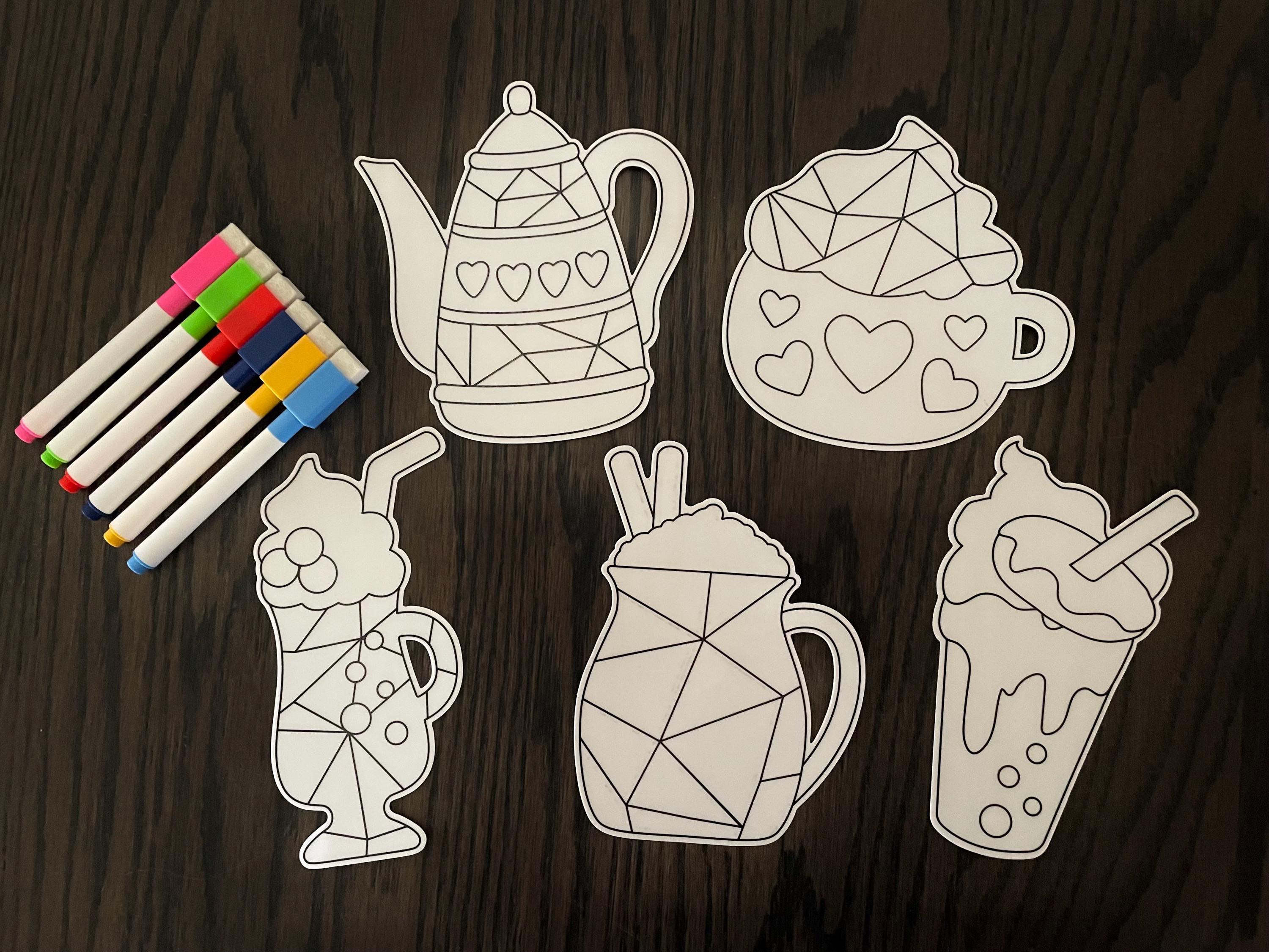 Color Your Own Window Clings | Window Decals | Suncatchers - Etsy