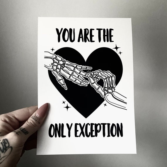 Youre the Only Exception Print | Etsy