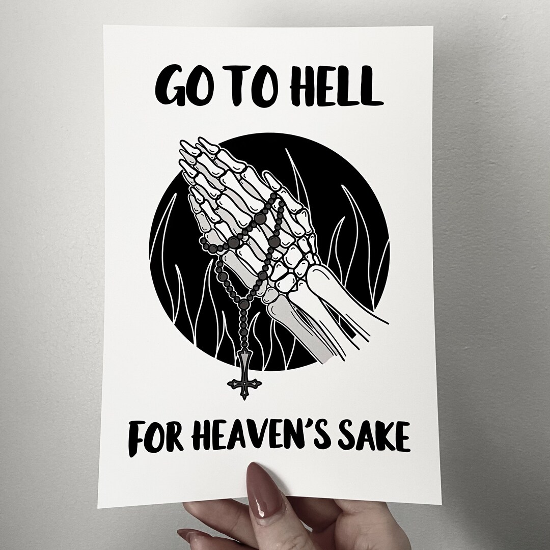 Go to Hell Print - Etsy