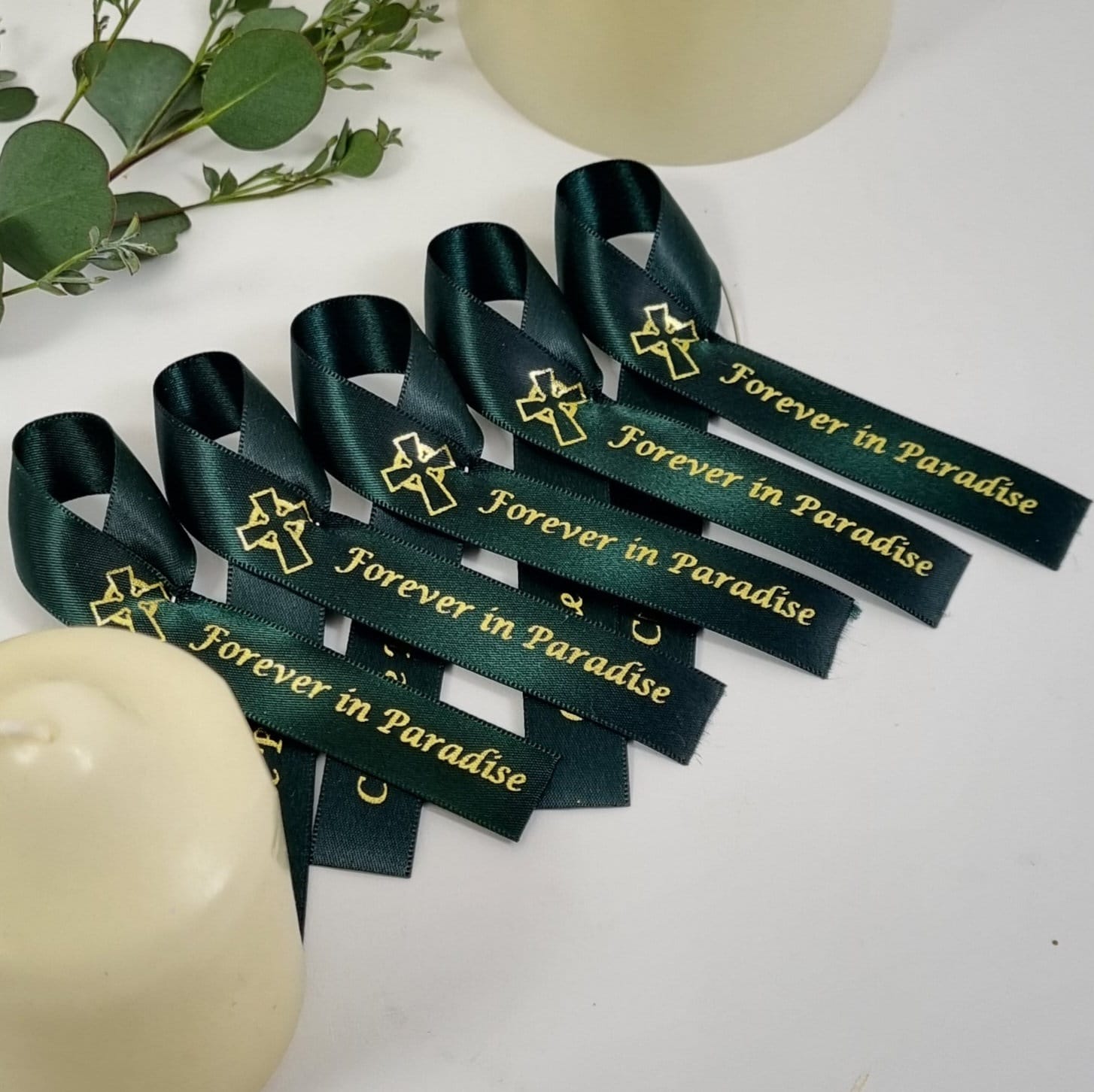 Personalised Funeral Ribbons. Memorial Ribbons. Pre Shaped - Etsy UK