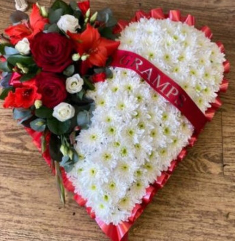 Any Colour Funeral Wreath Ribbon. Personalised Ribbon Only | Etsy UK