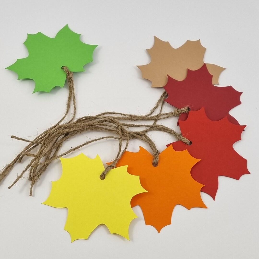 Large Maple Leaf Tags. Leaf Shape Card Tags. Any Occasion - Etsy UK