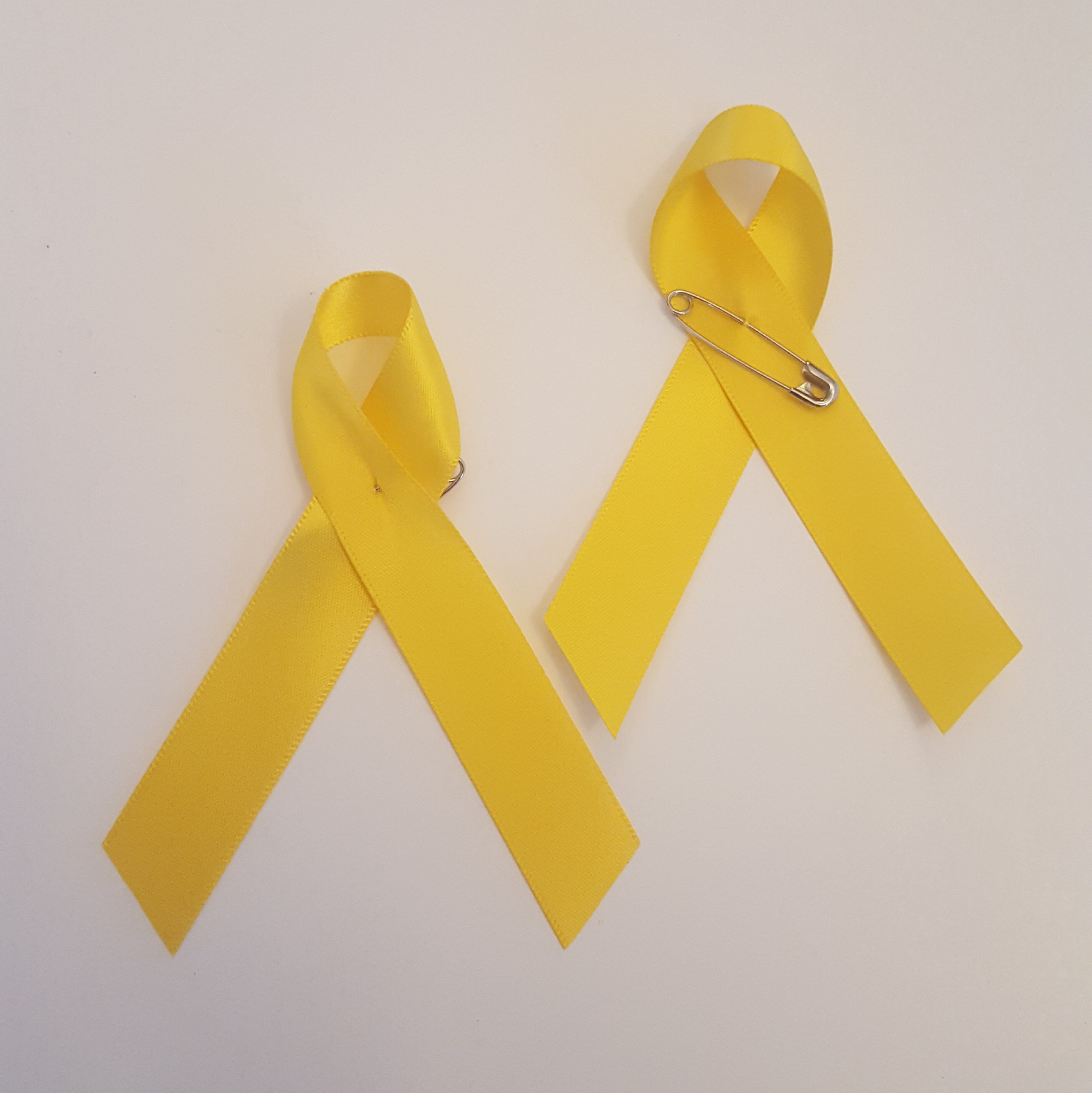Awareness Ribbons. Luxury Pre Shaped Satin Support Ribbons With Safety ...