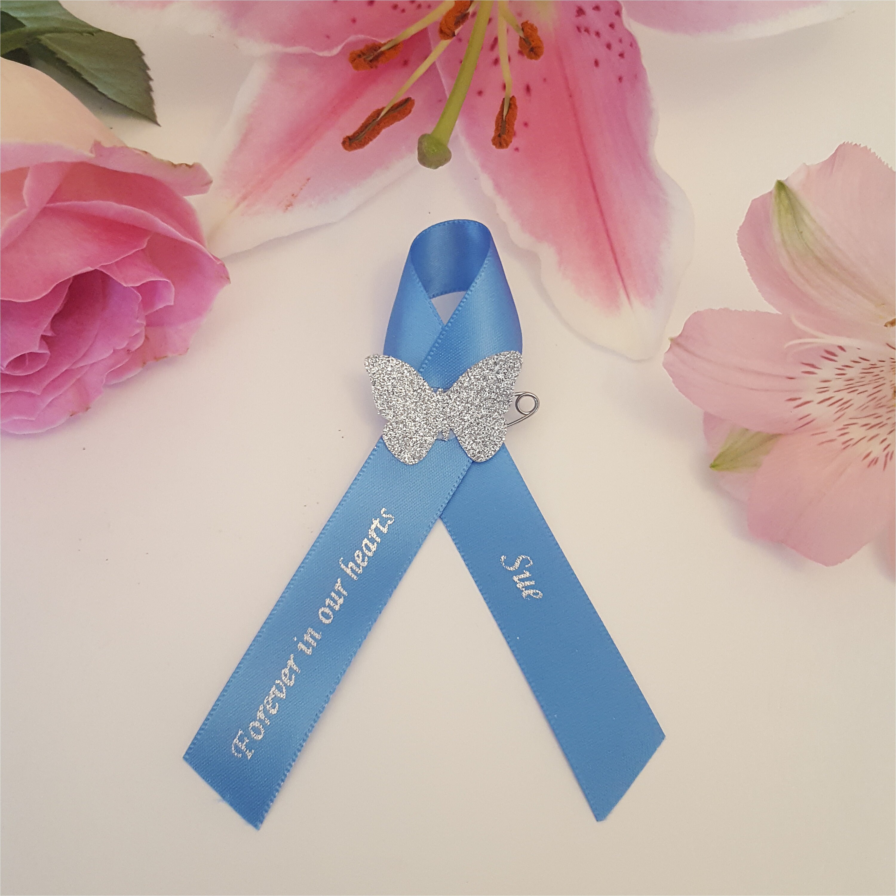 Personalised Butterfly Funeral Ribbons. in Loving Memory Pre - Etsy UK