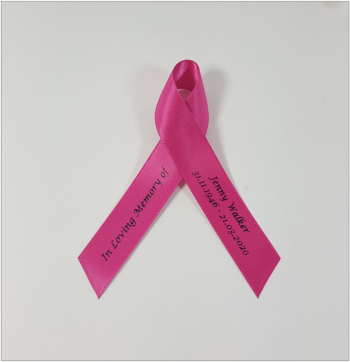 Any Colour Personalised Funeral Ribbons. in Loving Memory - Etsy UK