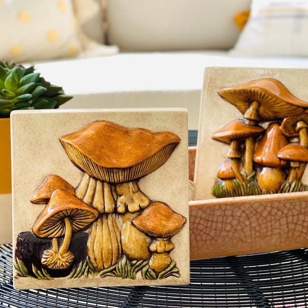 Mushroom Tile - Etsy