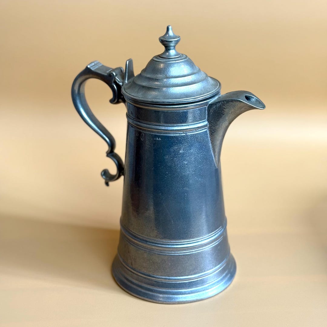 Vintage Colonial Era Charm USA Wilton Armetale RWP 11 1/2” Large Pewter ...