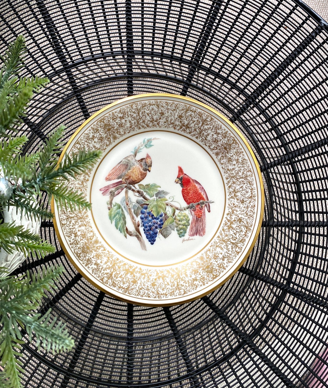 Vintage Lenox Cardinal 1976 Decorative Collectible Gold Trimmed 10 7/8 ...